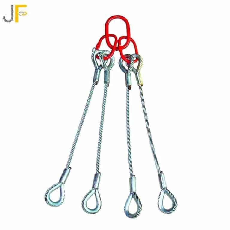 Bulk Fiber Core 4-Leg Bridle Wire Rope Slings - SICHwirerope