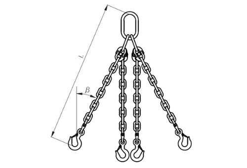 Bulk 4 Leg Chain Slings - SICHwirerope
