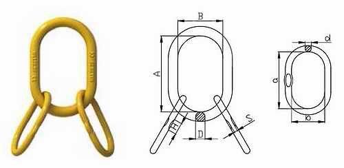 Bulk Oblong Master Link Assembly - Grade 80 - SICHwirerope