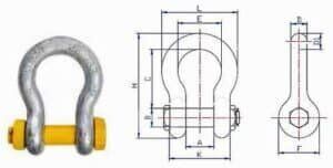 Bulk Bolt Type Anchor Shackles - SICHwirerope